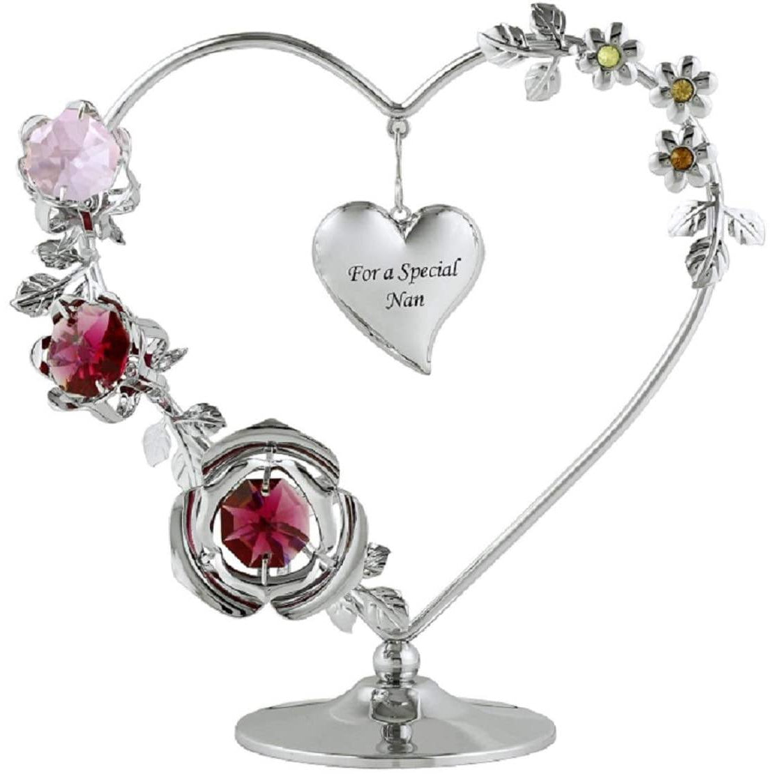 Special Nan Heart Wreath (Crystal World) – Gallery Gifts Online